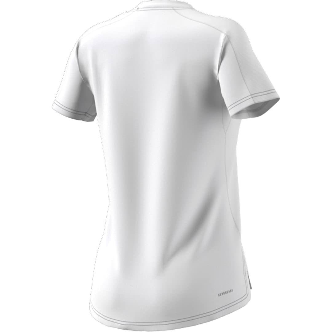 adidas womens Motion Tee White/Black Large