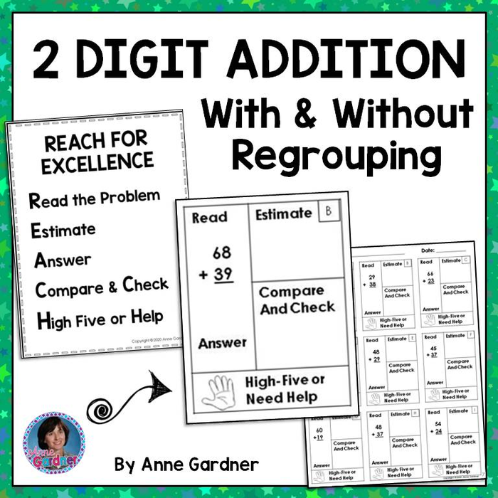 2 Digit Addition With and Without Regrouping