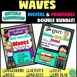 waves: light and sound interactive notebook | physical science curriculum