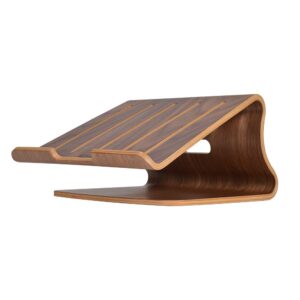 samdi wood laptop stand for desk,laptop holder stand,wooden cooling computer holder,suitable for most laptops heat dissipation shelf (walnut)