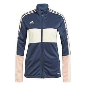 adidas womens tiro track jacket crew navy/pink medium