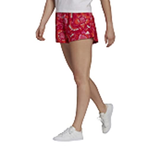 adidas,Womens,Farm Shorts,Bold Red/White,X-Large