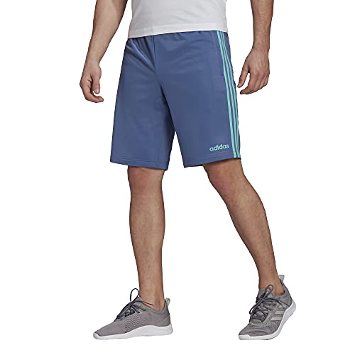 adidas,Mens,Essentials 3-Stripes Tricot Shorts,Crew Blue,XX-Large