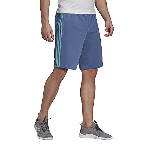 adidas,Mens,Essentials 3-Stripes Tricot Shorts,Crew Blue,XX-Large