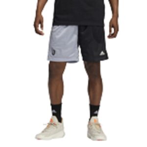 adidas,mens,dame vis shorts,halo silver/black,large