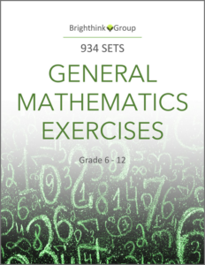 general mathematics exercises | printable excerises | 934 sets | grade 6-12