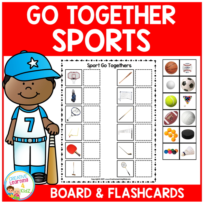 Sport Go Together Matching Board + Flashcards