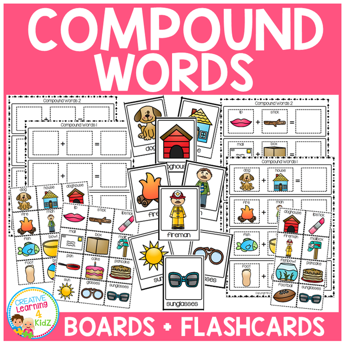 Compound Word Boards + Flashcards