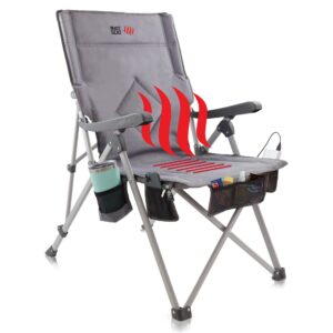 pop design the hot seat, usb heated portable camping chair, perfect for outdoor, sports, beach, or picnics. (battery pack not included)