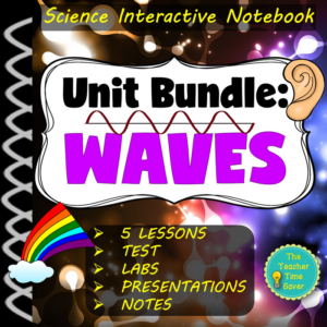 light and sound waves notebook curriculum