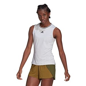 adidas womens match tank white/black large