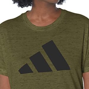 adidas womens Win 2.0 Tee Wild Pine Melange Small