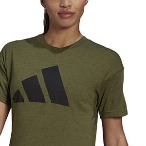 adidas womens Win 2.0 Tee Wild Pine Melange Small