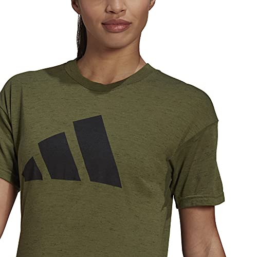 adidas womens Win 2.0 Tee Wild Pine Melange Small