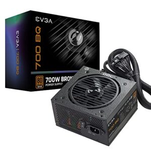 evga 700 bq, 80+ bronze 700w, semi modular, 5 year warranty, power supply 110-bq-0700-v1