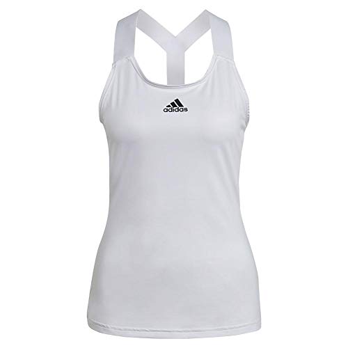 adidas womens Y-TANK White/Black Large