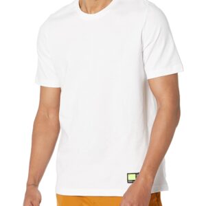 adidas mens Tech Grade Tee White Medium