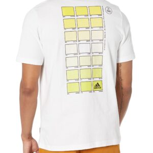 adidas mens Tech Grade Tee White Medium