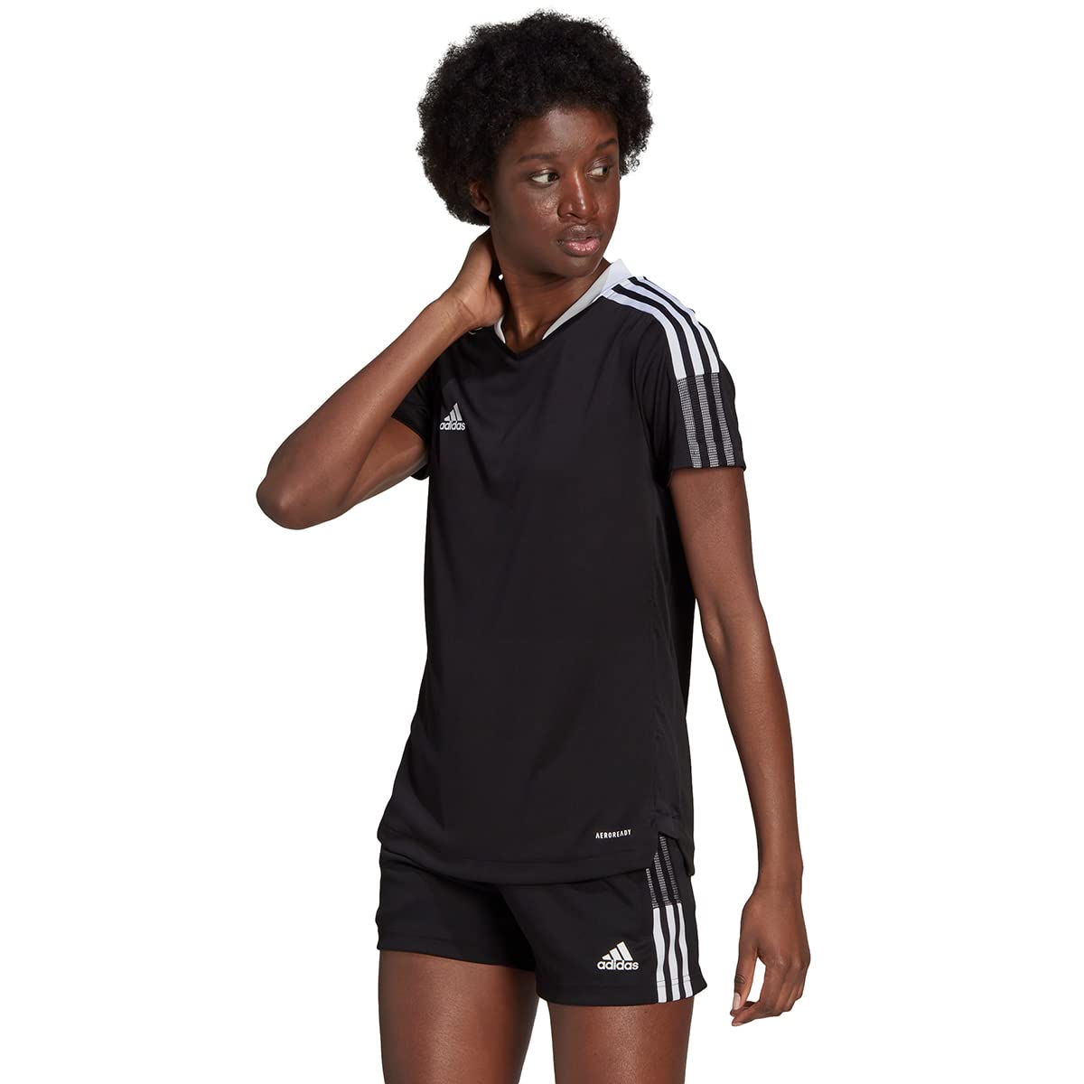 adidas womens Tiro 21 Training Jersey Black Small