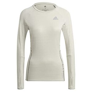 adidas womens adi runner long sleeve alumina x-small