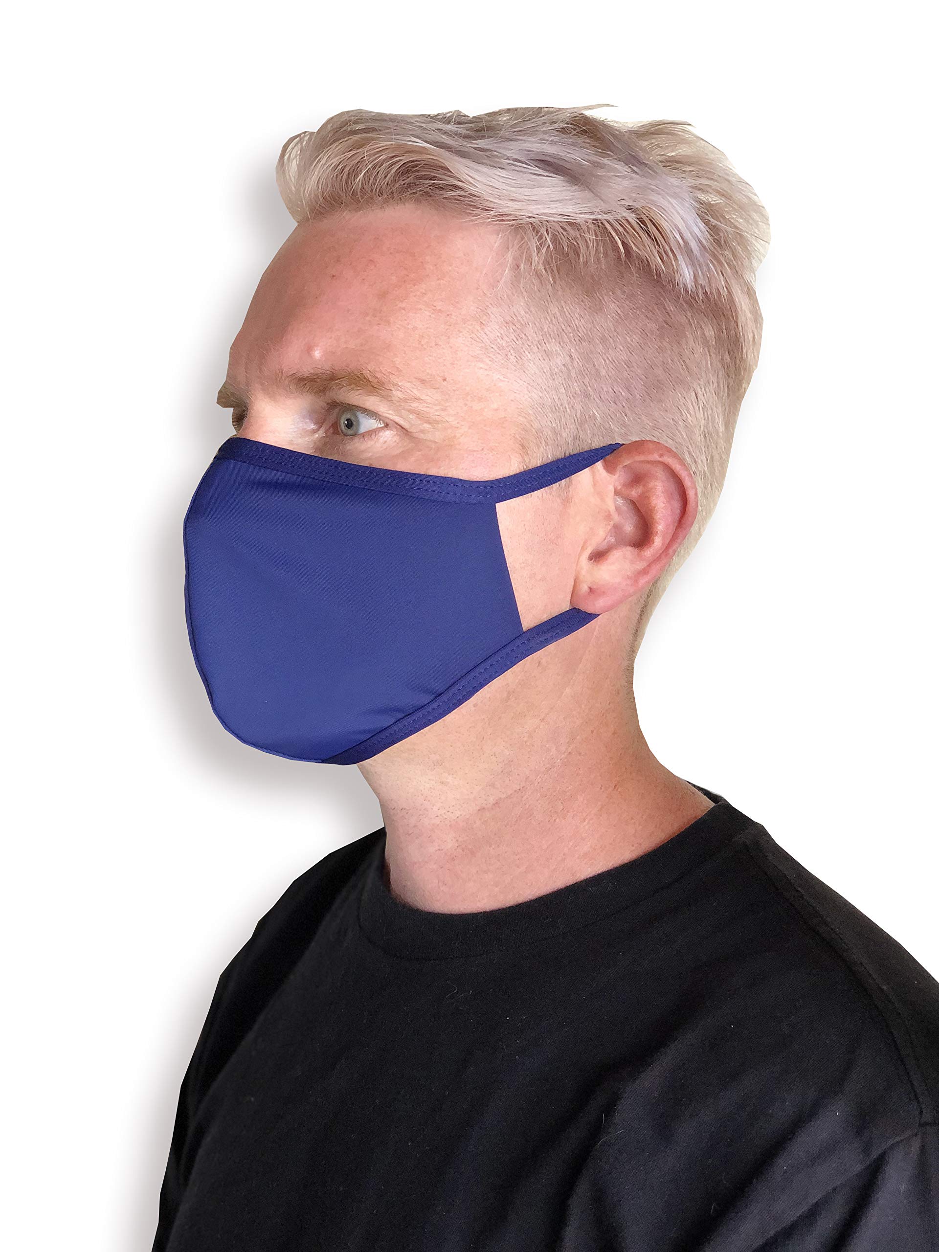 Reusable Fabric Face Masks (Pack of 10, Assorted Colors)