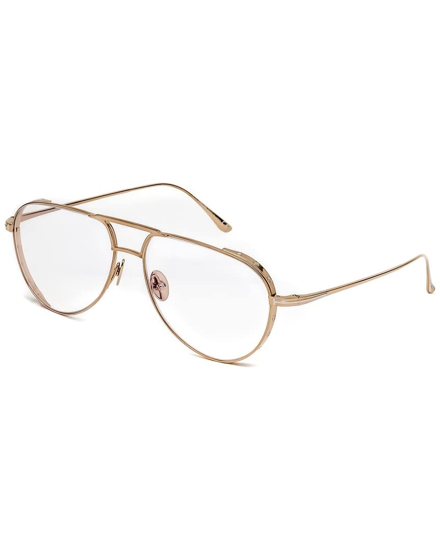 Tom Ford Blue Block Eyeglasses TF5658B 028 Shiny Rose Gold 56mm FT5658