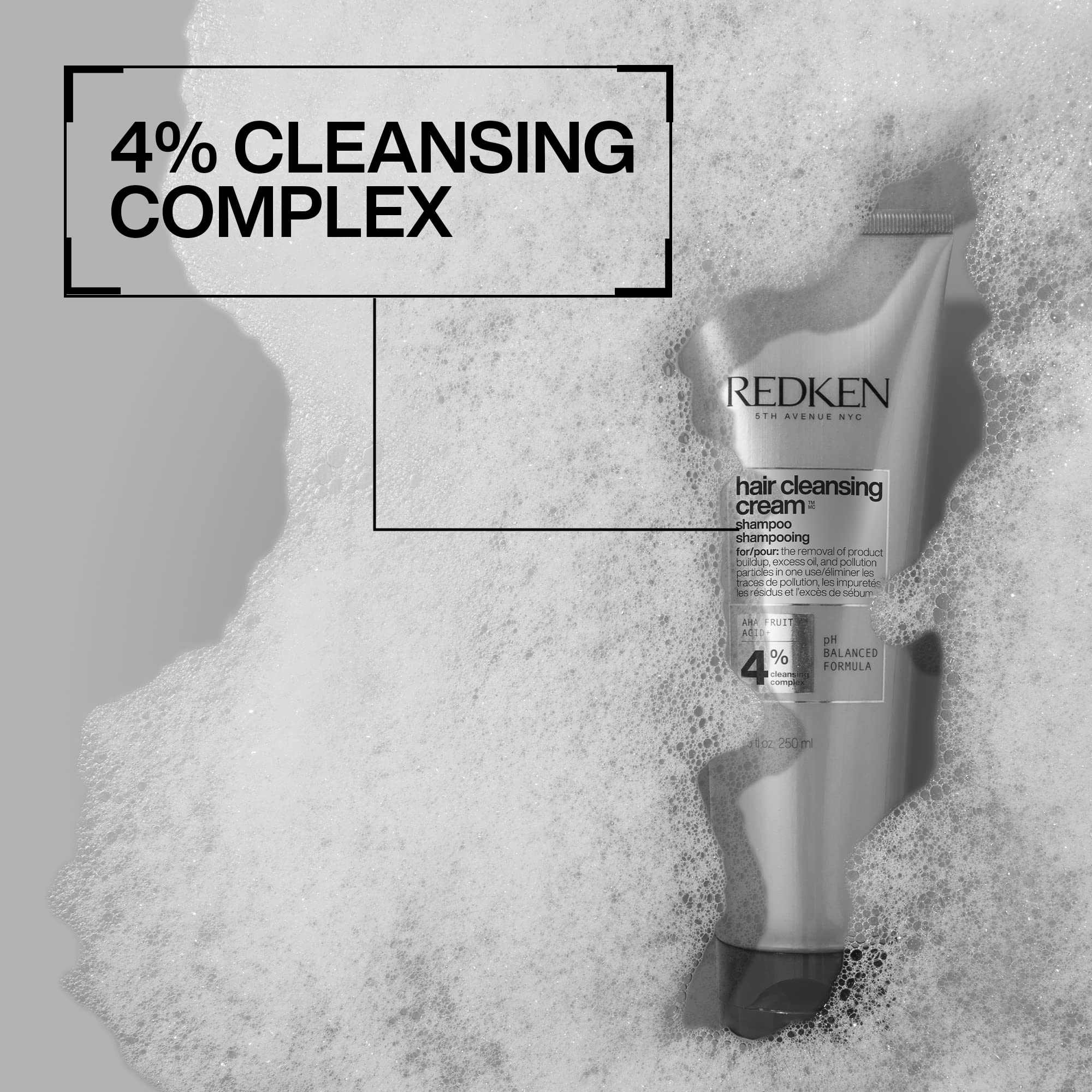 Redken Detox Hair Cleansing Cream Clarifying Shampoo | For All Hair Types | Removes Buildup & Strengthens Hair Cuticle | 1.7 Fl Oz