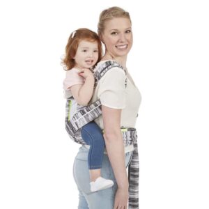 Contours Baby Carrier Newborn to Toddler |Cocoon 5 Position Convertible Easy-to-Use Baby Wrap Carrier with Pockets for Men and Women, Newborn, Face in, Face Out, Back & Hip (8-33 lbs) - Lunar Gray