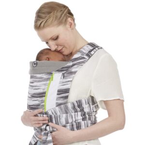 Contours Baby Carrier Newborn to Toddler |Cocoon 5 Position Convertible Easy-to-Use Baby Wrap Carrier with Pockets for Men and Women, Newborn, Face in, Face Out, Back & Hip (8-33 lbs) - Lunar Gray