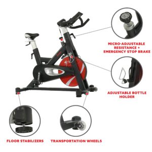 Sunny Health & Fitness Evolution Pro II Magnetic Belt Drive Indoor Cycling Bike - SF-B1986