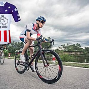 Cycling Jersey Men High Breathable Mesh MTB Shirts Summer Racing Bicycle Tops Back Safty Reflective Strip