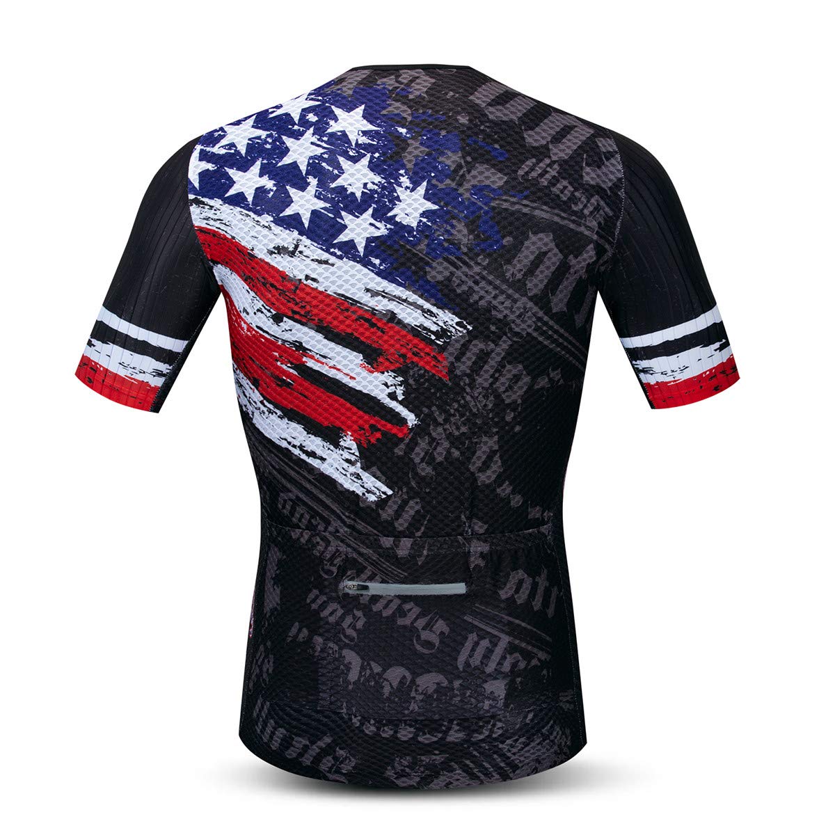 Cycling Jersey Men High Breathable Mesh MTB Shirts Summer Racing Bicycle Tops Back Safty Reflective Strip