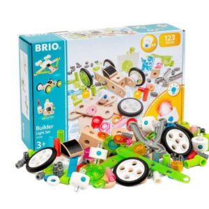 BRIO 34593 Builder Light Set | Wooden Toy Train Set for Kids Age 3 and Up