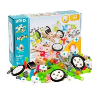 BRIO 34593 Builder Light Set | Wooden Toy Train Set for Kids Age 3 and Up