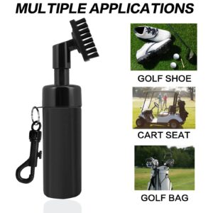 Golf Club Cleaner Brush with 5 Ounces of Water Ball Clubs Cleaning Aids Golfing Accessories for Men Women (2 Pack Black Water Brush)