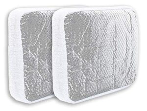 cynder 02061 camper rv vent insulator pillow with reflective surface shield fits standard rv vents (14") two packq