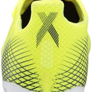 adidas Men's X GHOSTED.3 Soccer Shoe, Solar Yellow/Black/Team Royal Blue(Firm Ground), 8.5