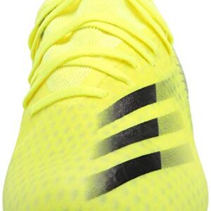 adidas Men's X GHOSTED.3 Soccer Shoe, Solar Yellow/Black/Team Royal Blue(Firm Ground), 8.5