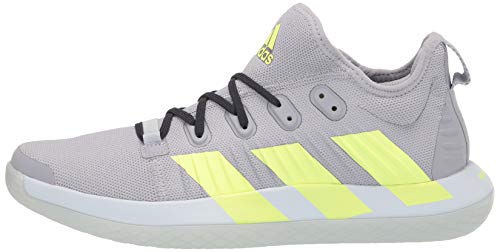 adidas Men's Stabil Next Gen Primeblue Volleyball Shoe, Halo Silver/Yellow/Ink, 8