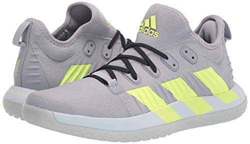 adidas Men's Stabil Next Gen Primeblue Volleyball Shoe, Halo Silver/Yellow/Ink, 8