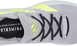 adidas Men's Stabil Next Gen Primeblue Volleyball Shoe, Halo Silver/Yellow/Ink, 8