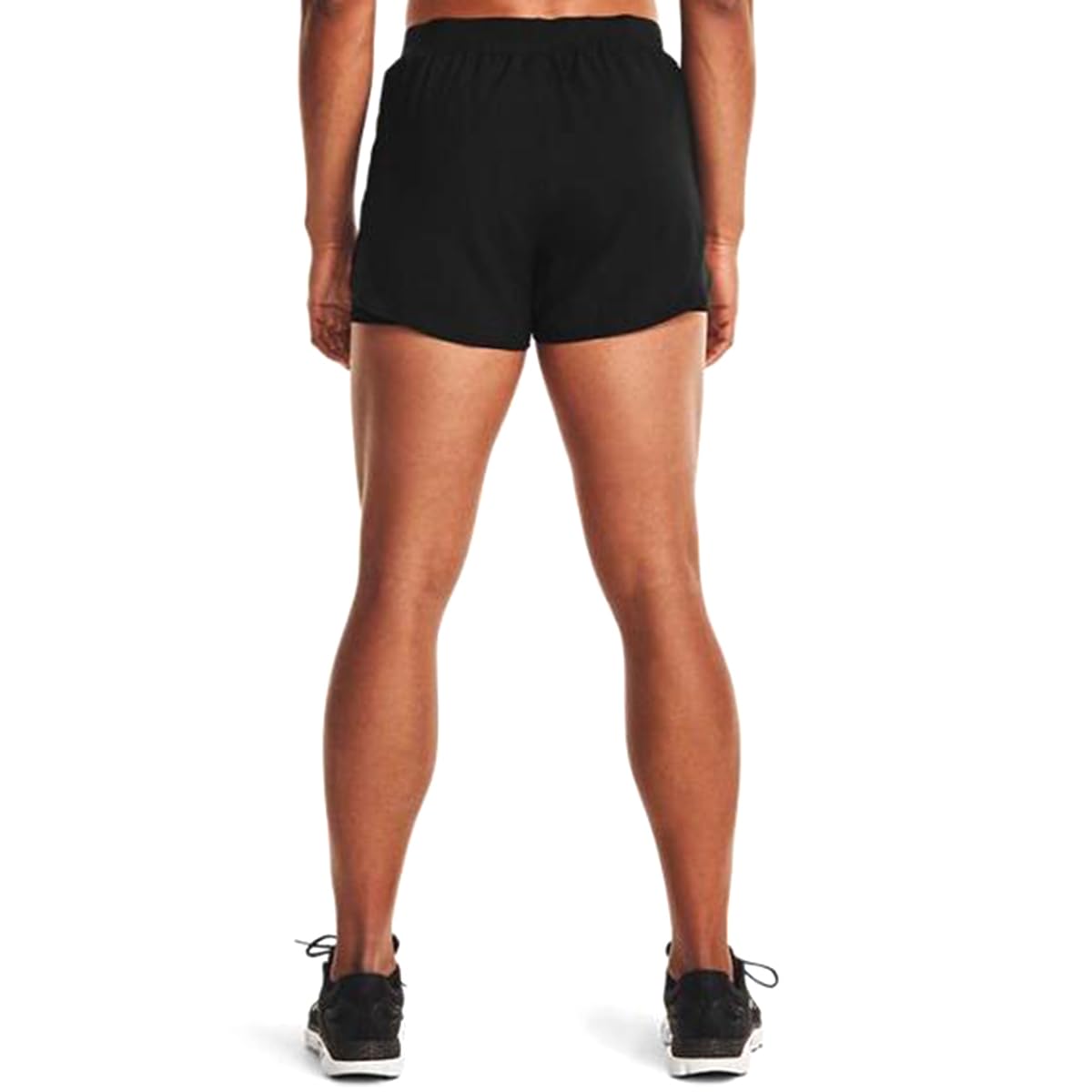 Under Armour Women's Fly by 2.0 2-in-1 Shorts, Black (001)/Reflective, Medium