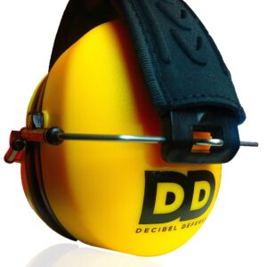 DECIBEL DEFENSE Professional Safety Ear Muffs - 37dB NRR - The HIGHEST Rated & MOST COMFORTABLE Ear Protection for Shooting & Industrial Use - PROFESSIONAL HEARING PROTECTION (SAFETY YELLOW)