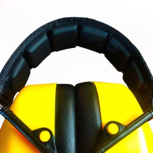 DECIBEL DEFENSE Professional Safety Ear Muffs - 37dB NRR - The HIGHEST Rated & MOST COMFORTABLE Ear Protection for Shooting & Industrial Use - PROFESSIONAL HEARING PROTECTION (SAFETY YELLOW)