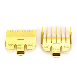 universal clipper comb attachment for, professional cutting guide 1.5mm+4.5mm(electroplated plastics gold)