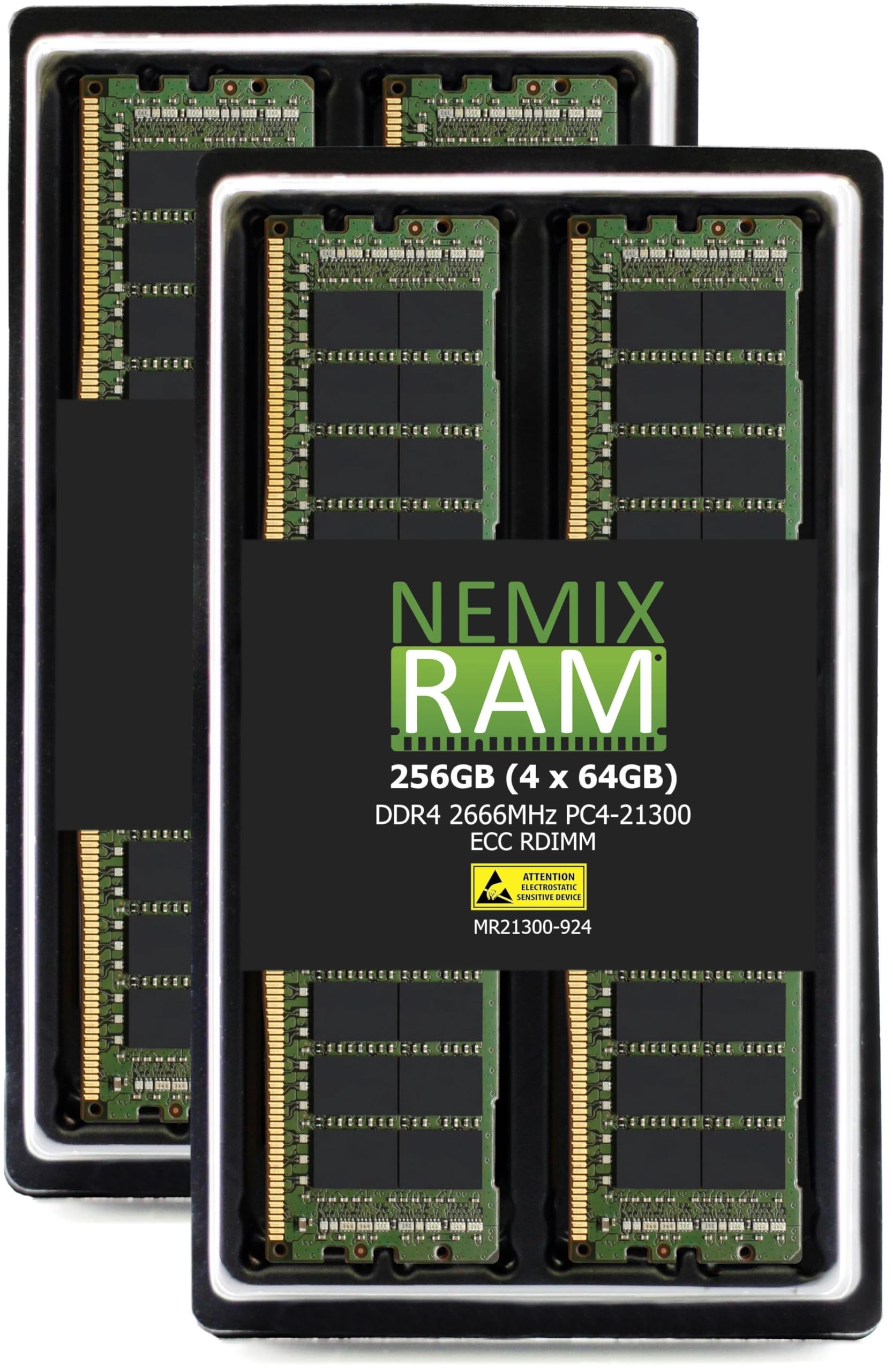 256GB 4x64GB DDR4-2666 PC4-21300 2Rx4 RDIMM ECC Registered Memory by NEMIX RAM