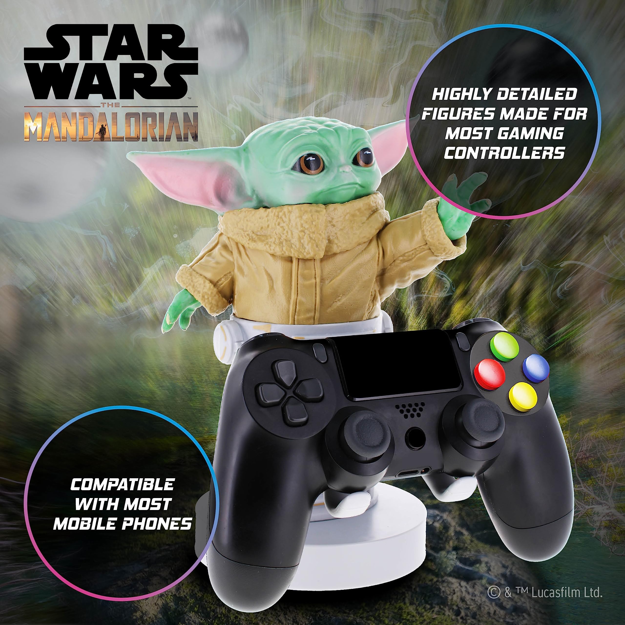 Cable Guys - Star Wars The Mandalorian - The Child Controller and Phone Holder (PS4////)