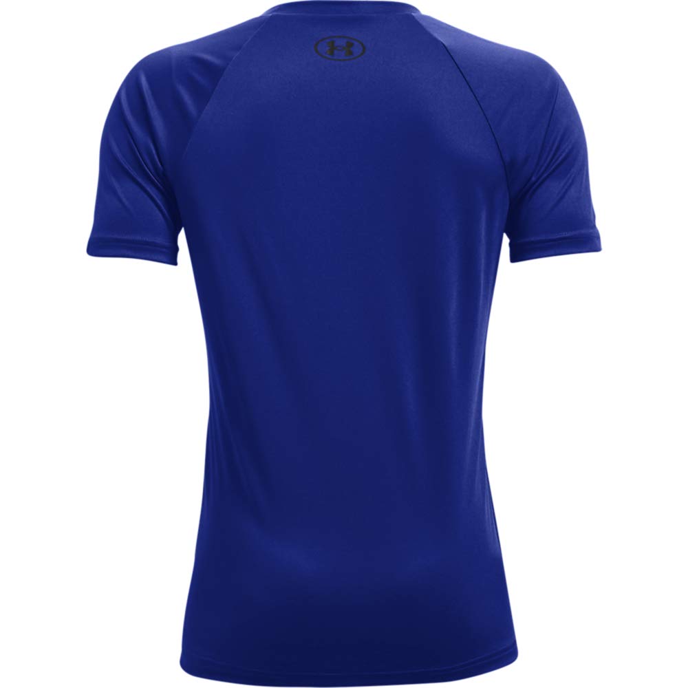 Under Armour Boys Tech Big Logo Short Sleeve T-Shirt , Royal Blue (400)/Black , X-Large