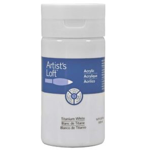 artist's loft titanium white acrylic paint, 16.9oz. (500 ml)