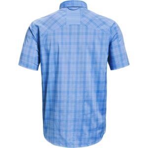 Under Armour High Tide Plaid Short Sleeve T-shirt, Carolina Blue/Pure, Small